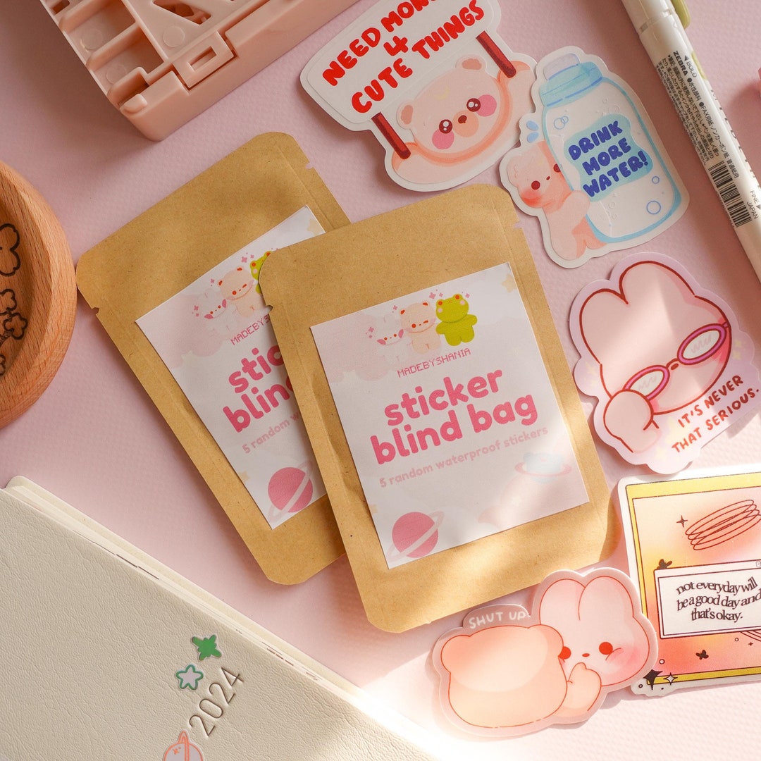 Sticker Blind Bag | Cute Stickers, Gacha, Blind Box, Mystery, Bundle ...