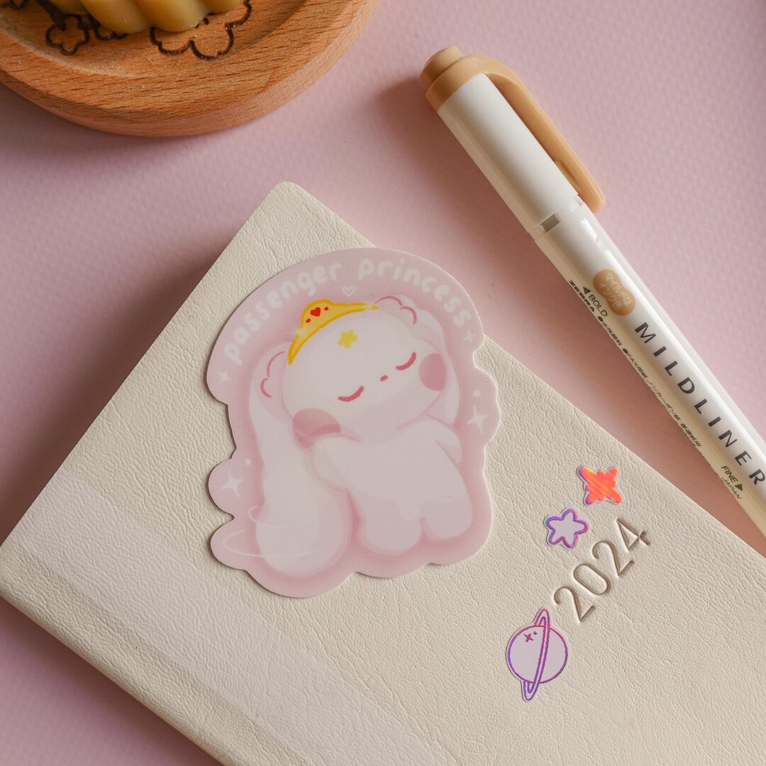 Passenger Princess Sticker | Cute Sticker, Funny, Bunny, Pink, Girls ...