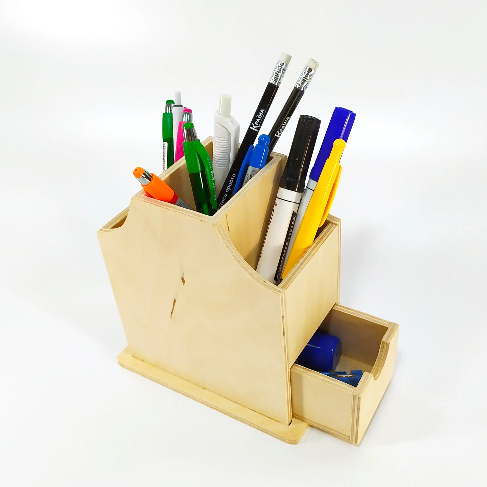 CNC Files for Wood. Desk Organizer CNC Plan. Wood, Plywood Model Cnc ...