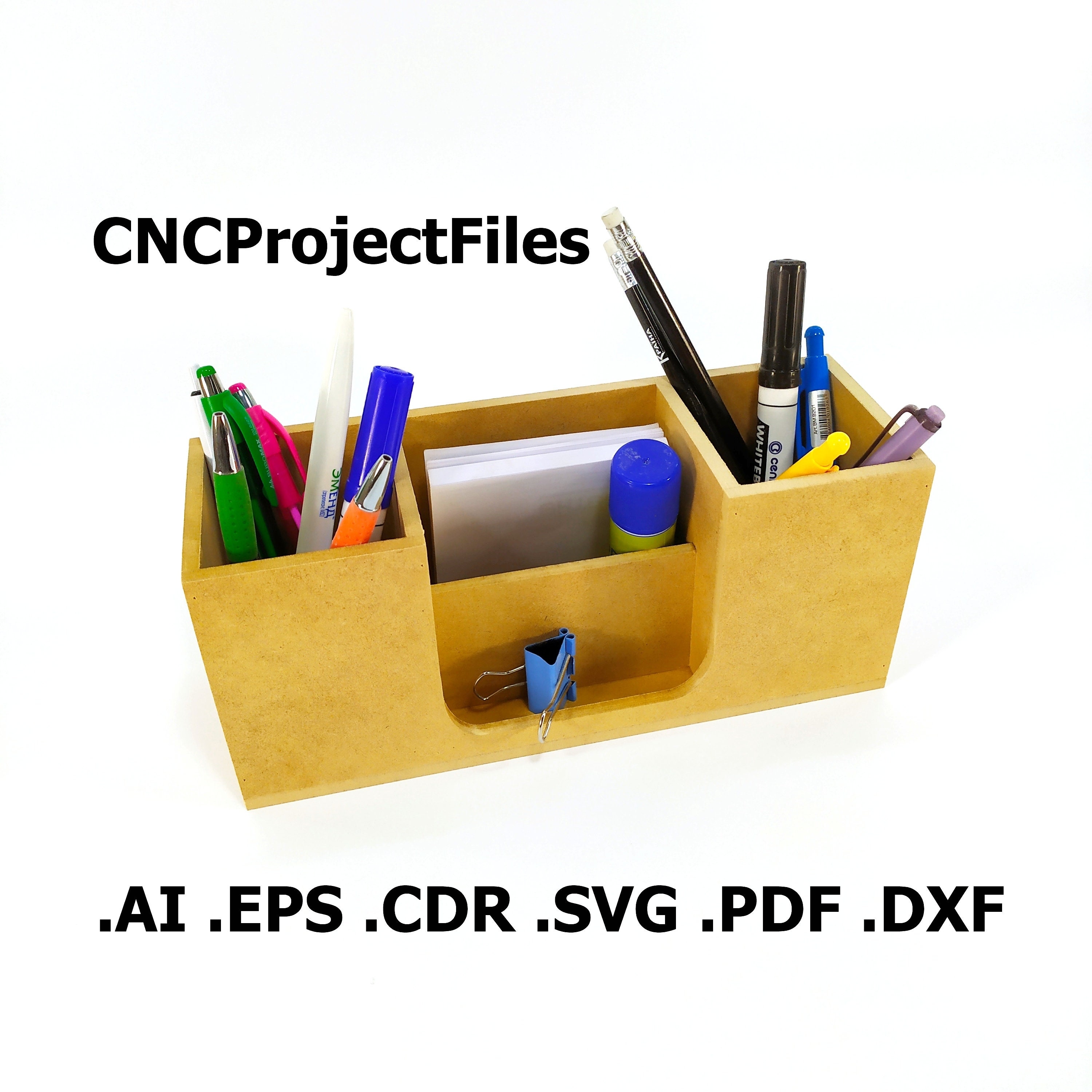 CNC Files for Wood. Desk Organizer CNC Plans. Wood, Plywood Model Cnc ...