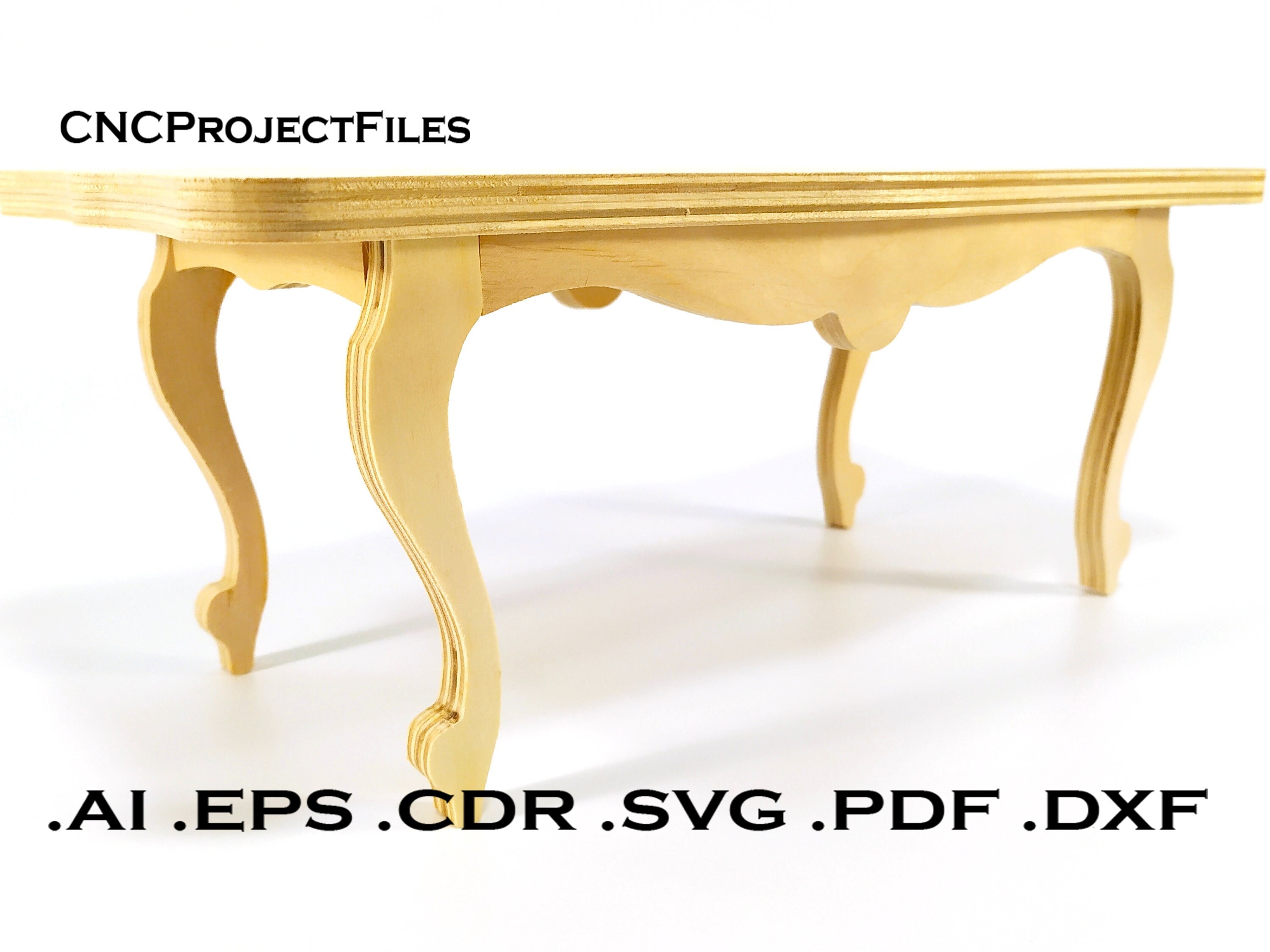 CNC Files for Wood. Decorative Table CNC Plan. Wooden Plywood Model Cnc ...