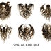 SET Cthulhu 2 SVG, Lovecraft Eldritch Horror Clipart, DXF for Laser ...