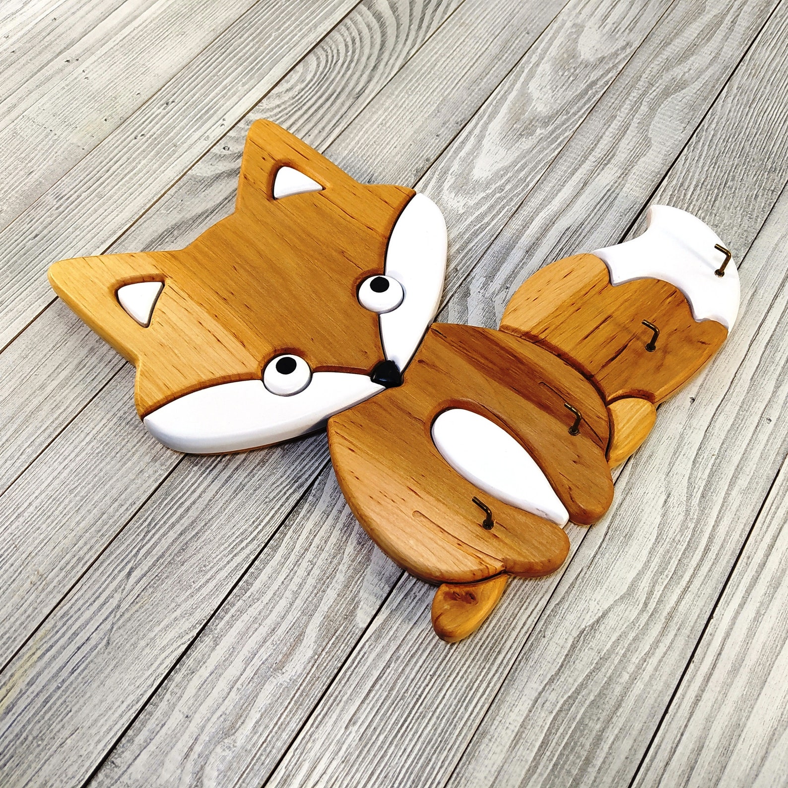 Intarsia Style Decorative Fox Cnc Plan. CNC Files for Wood. Wooden ...