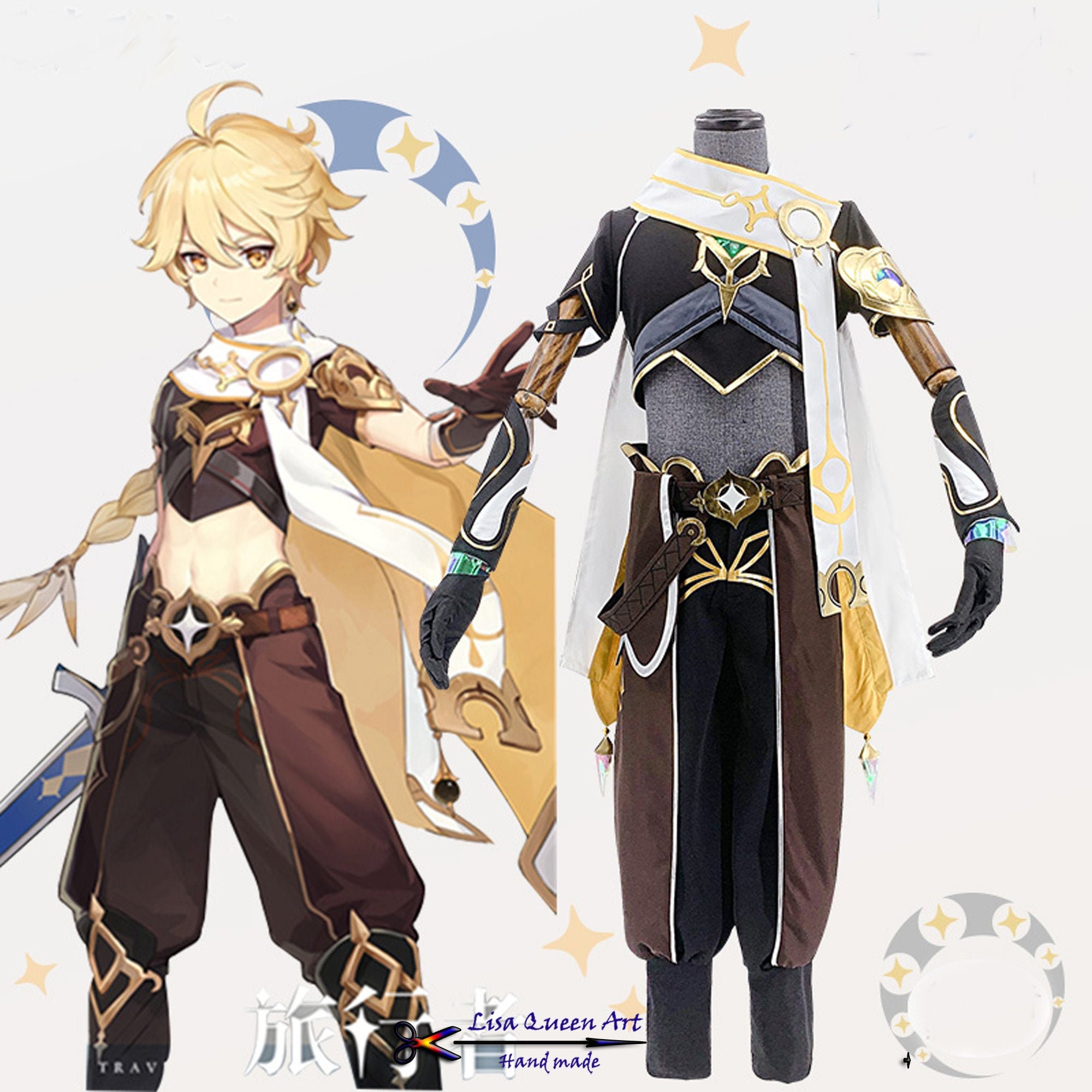 Genshin Impact Aether Cosplay Costume Aether Game Outfit Etsy