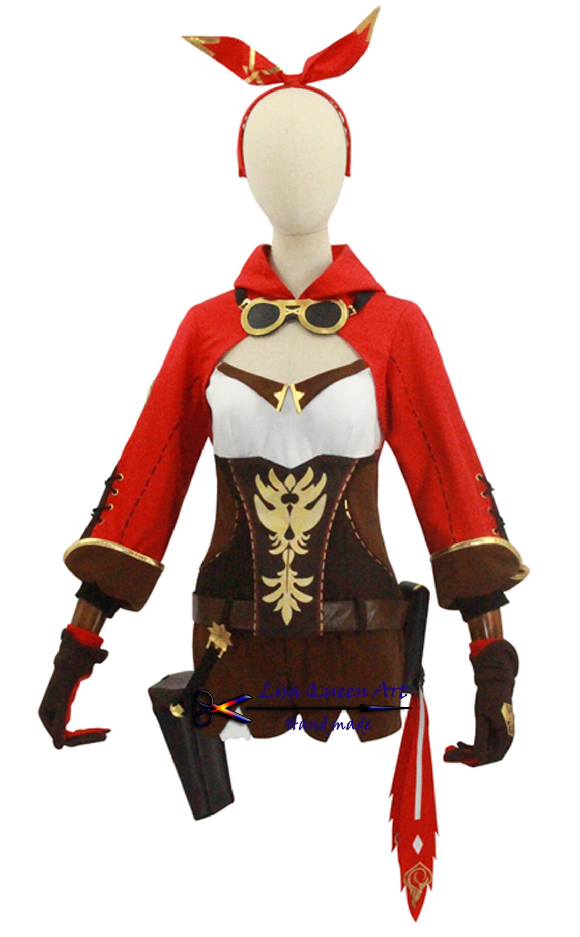 Genshin Impact Amber Cosplay Costume Amber game dress | Etsy