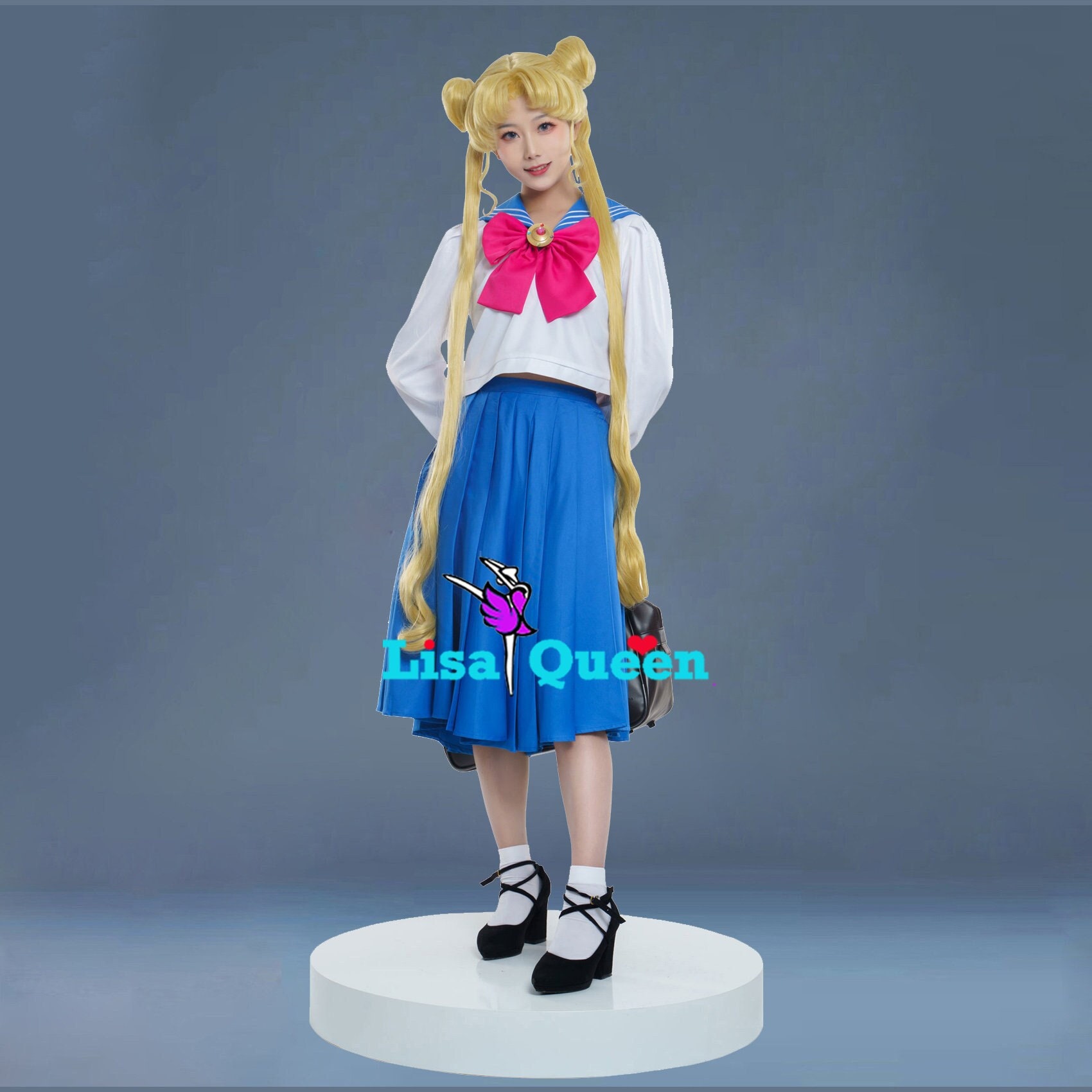 Anime Sailor Moon Costume, Sailor Moon Iconic Blue Uniform Dress, Anime ...