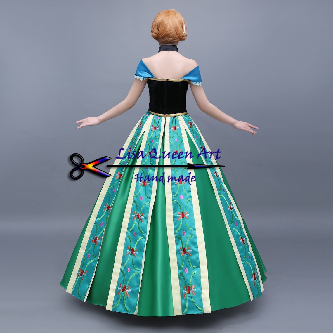 Frozen 2 Anna Queen Cosplay Costume Princess Anna Embroidery Etsy
