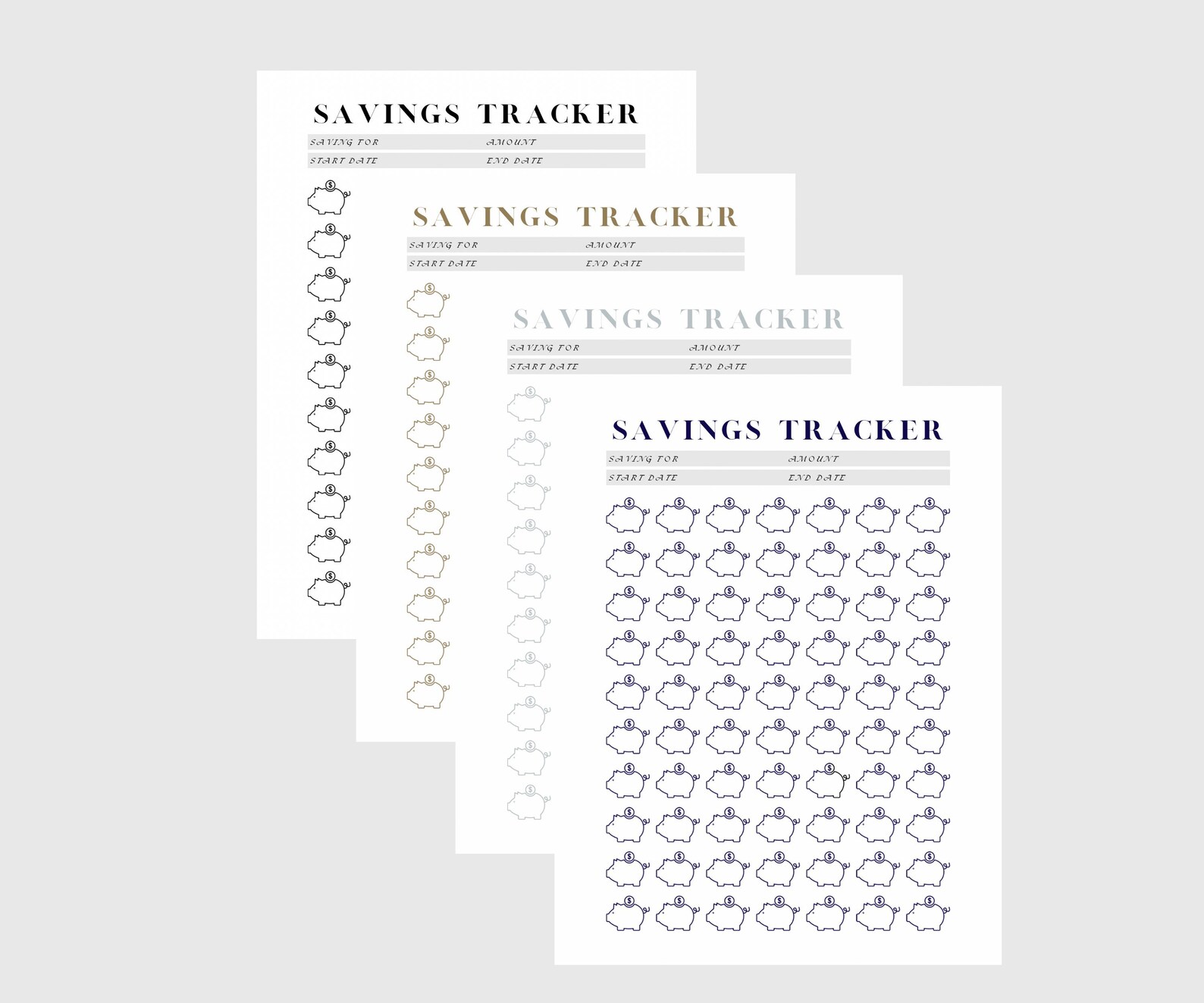 Printable Savings Goal Sheet Savings Goal Tracker Savings - Etsy