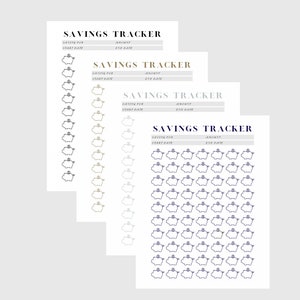 Printable Savings Goal Sheet, Savings Goal Tracker, Savings Challenge ...