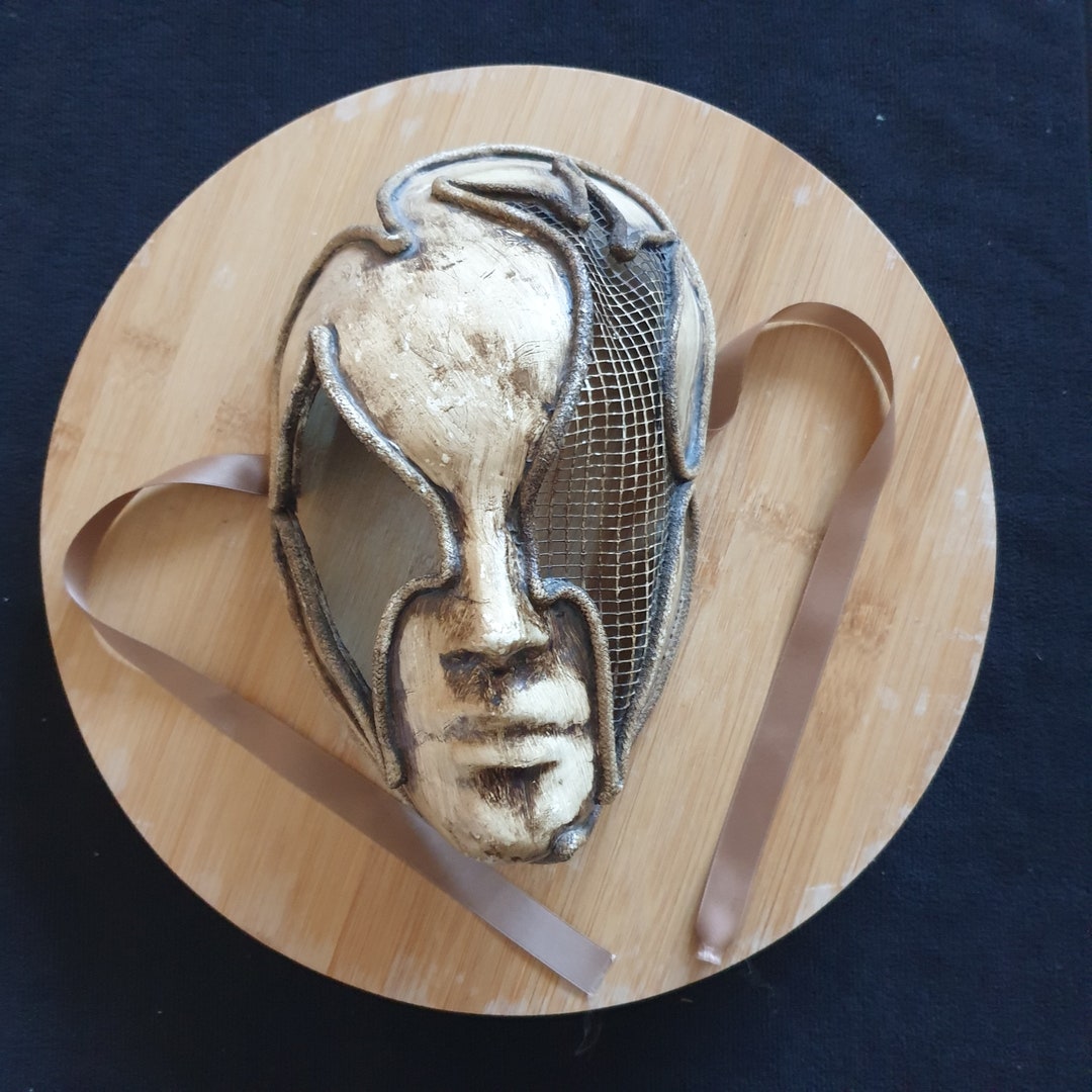 Vintage Full Face Venetian Mask. Decorative Wall Hanging. Italian ...