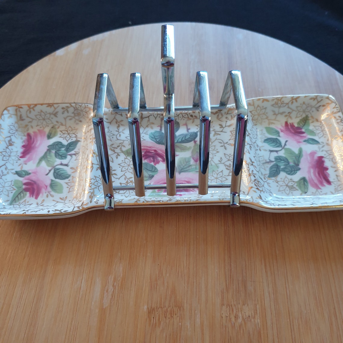 Vintage Ceramic Toast Rack and Condiment Tray. Condiment Dish. - Etsy