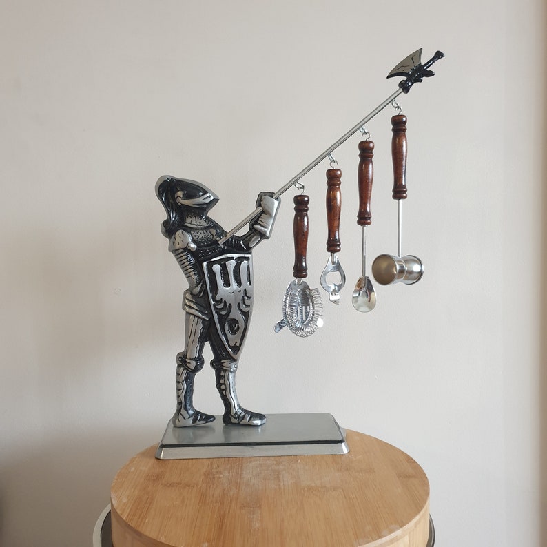 Vintage 5 Piece Knight Bar Set. Retro Bar Set. Bar - Etsy