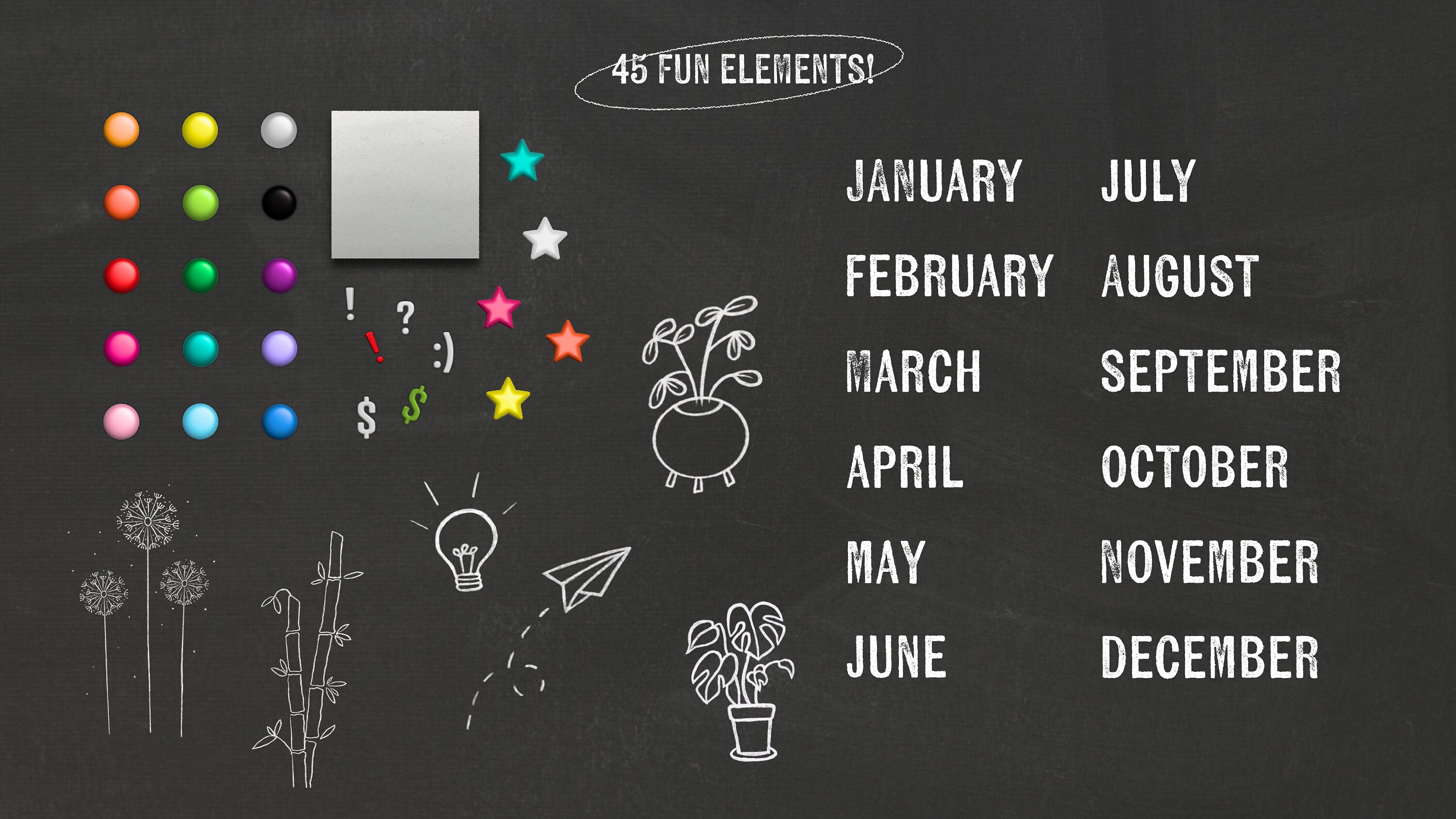 Chalkboard Aesthetic Digital Planner - Undated Year-long Goodnotes ...