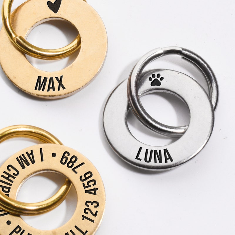 Dog Name Tags - Etsy