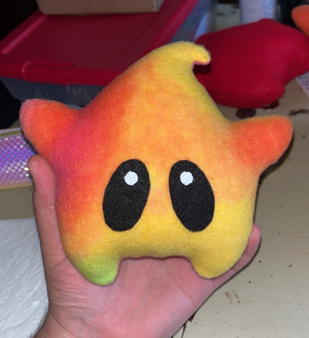 Super Mario Galaxy Rainbow Luma Plushie (LIMITED QUANTITY) - Etsy