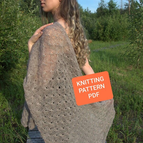 Hand Knit Wrap - Etsy