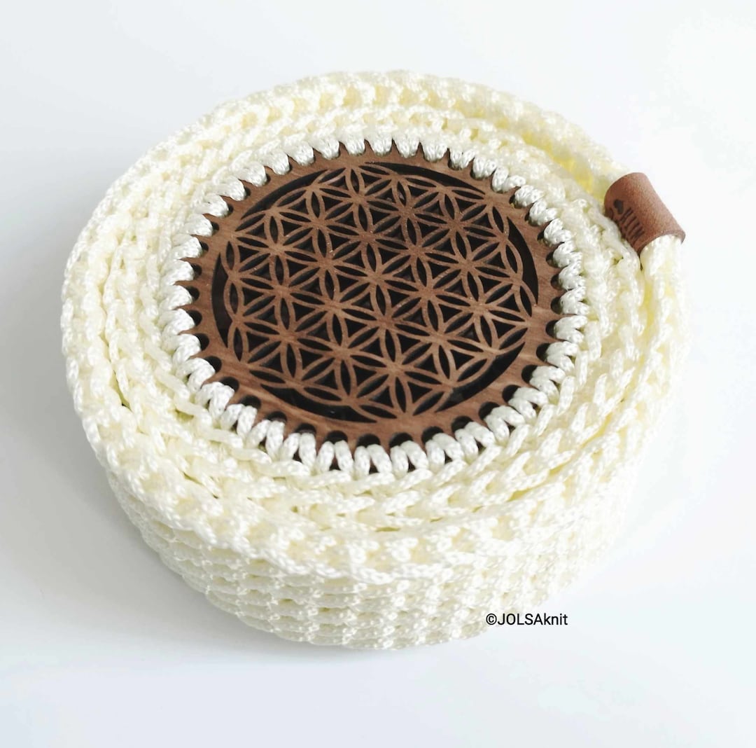Coasters Flower of Life, Crochet Wooden Coasters, Handmade Round ...