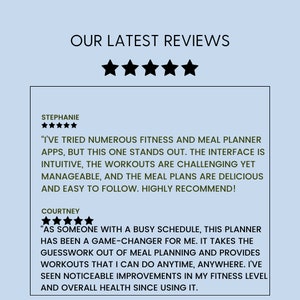 Ultimate Fitness & Meal Planner | Printable Health Tracker | Workout ...