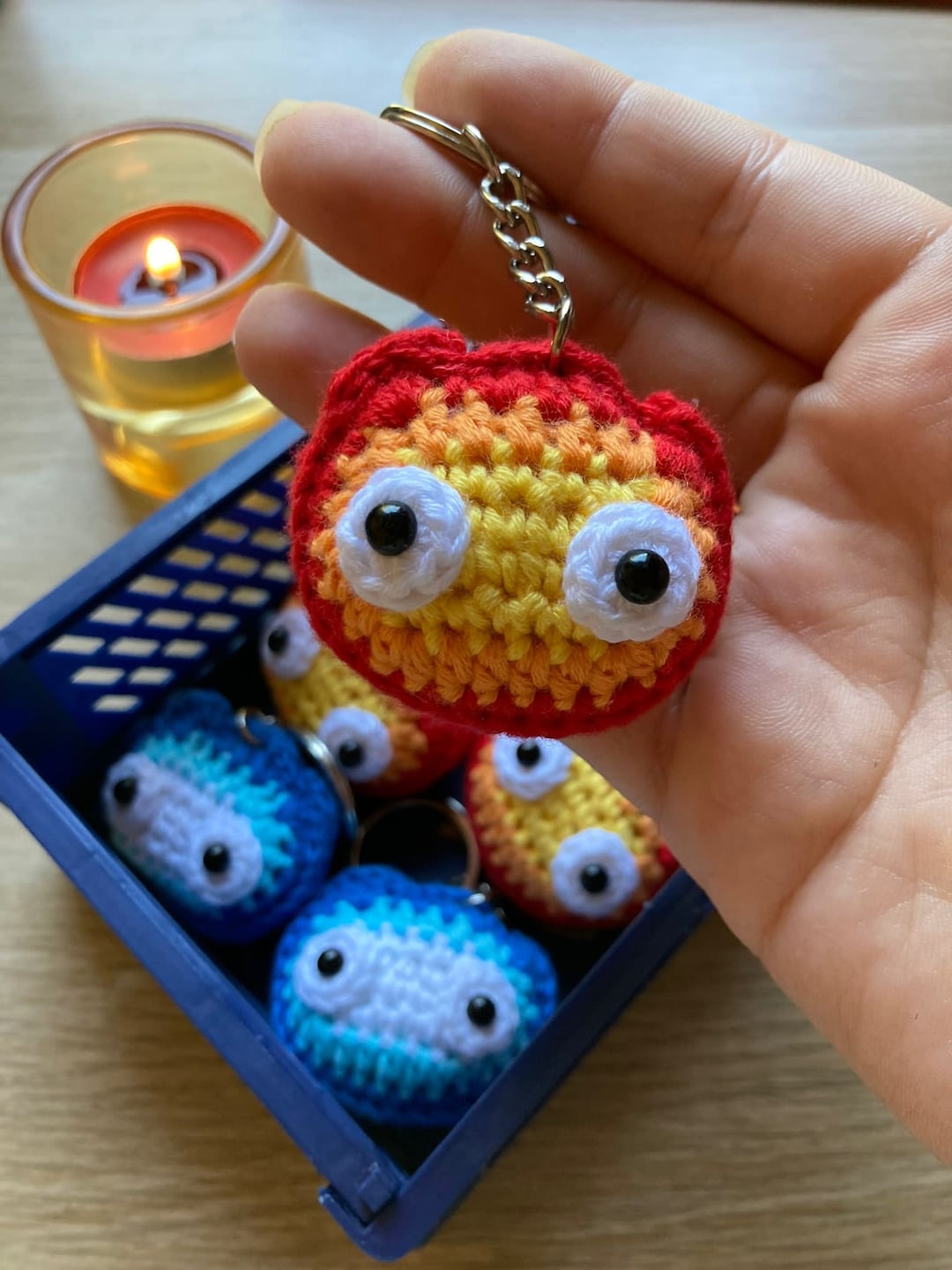 Calcifer Keychain - Etsy