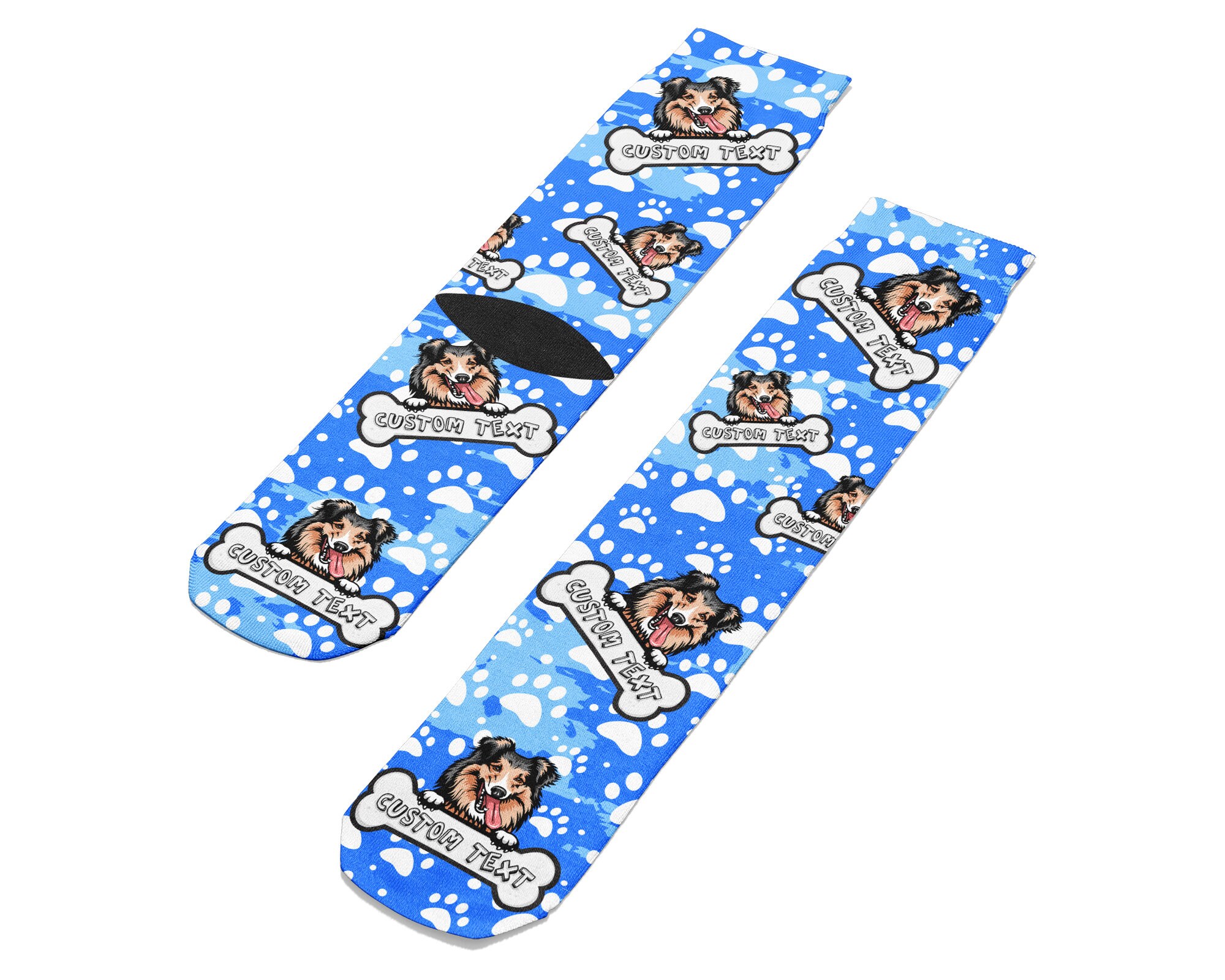 Personalized Shetland Sheep Dog Socks Custom sheltie - Etsy