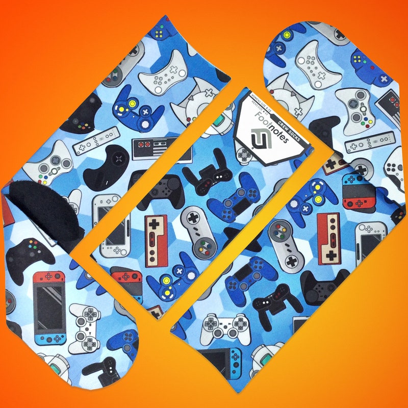 Kids Gaming Socks - Etsy