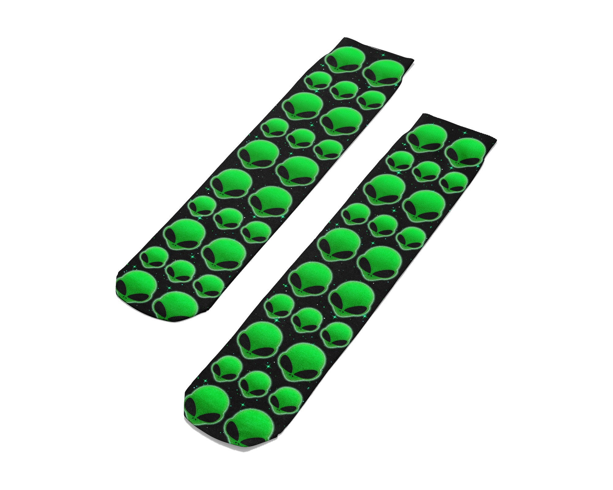 Aliens Novelty Fun Novelty Knee Socks - Etsy Australia