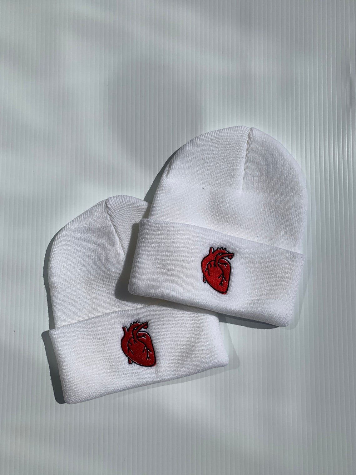 Anatomically Correct Heart Embroidered Beanie! - Etsy