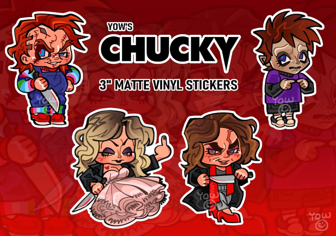 CHUCKY 3" Vinyl Stickers!!! - Etsy