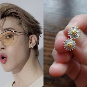 Jimin flower earrings store