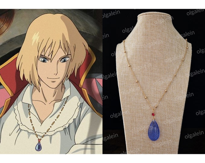 Cute Howl's Moving Castle Inspired Anime Cosplay Howl Necklace Schmuck ...