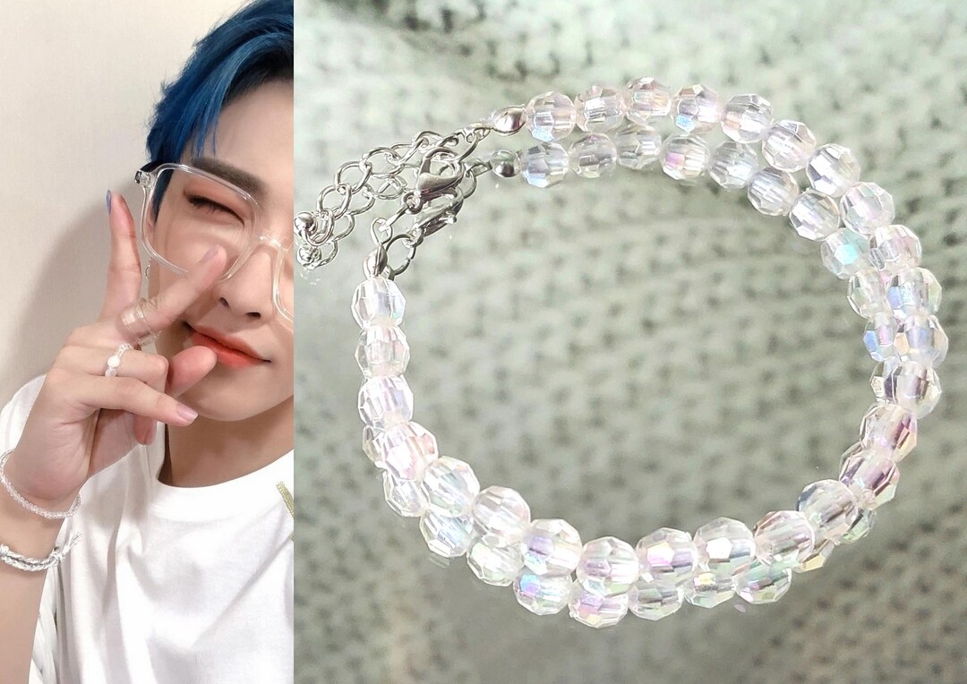 Ateez Atiny Hongjoong inspired Bracelet Armband Kpop Style - Etsy Polska