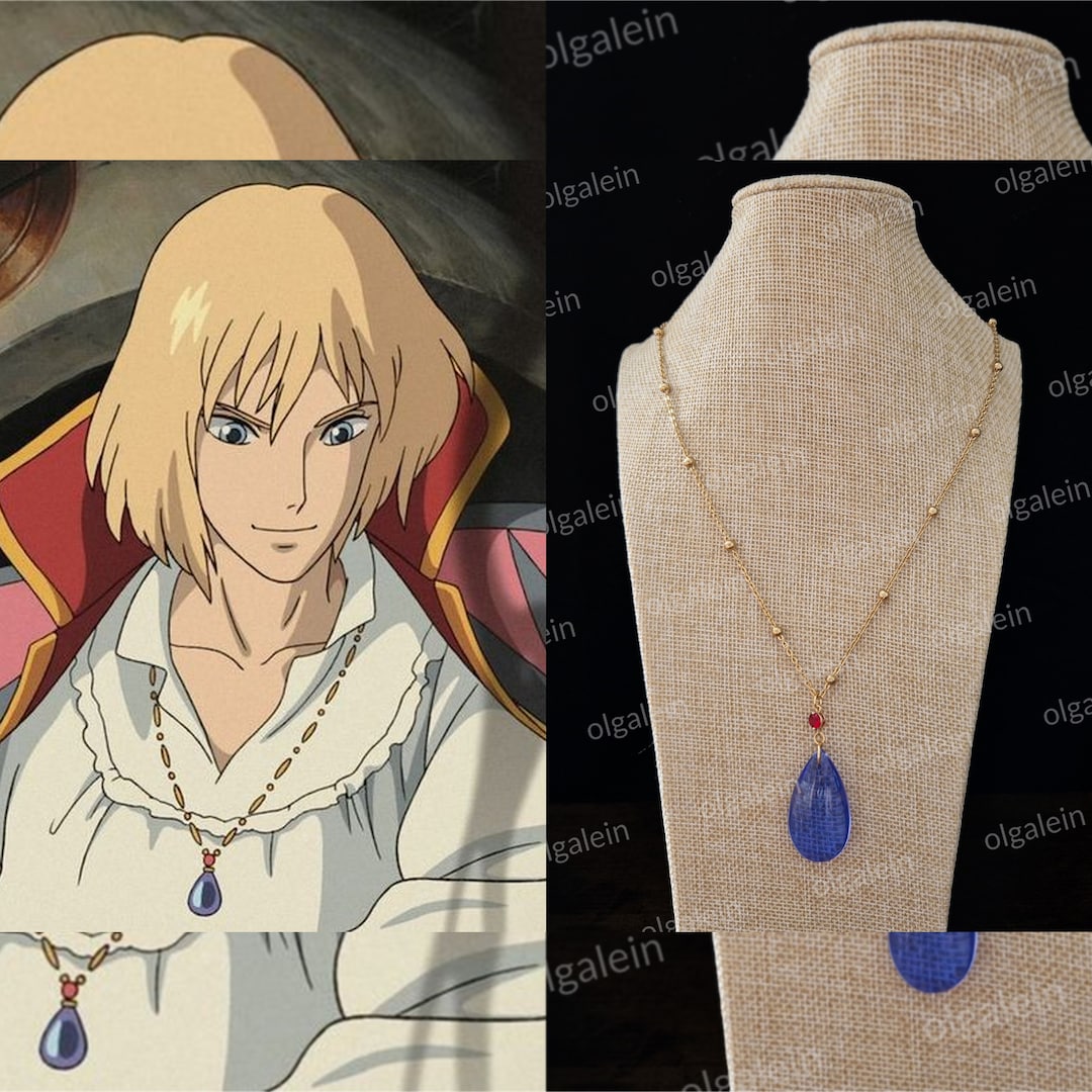 Cute Howl's Moving Castle Inspired Anime Cosplay Howl Necklace Schmuck ...