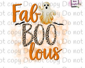 Vintage Fab Boo Lous, Halloween Sublimation, Retro Faboolous Clip Art ...
