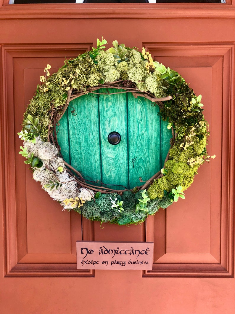 Hobbit Wreath Door Wreath Lotr Decor Wall Hanger 14 - Etsy