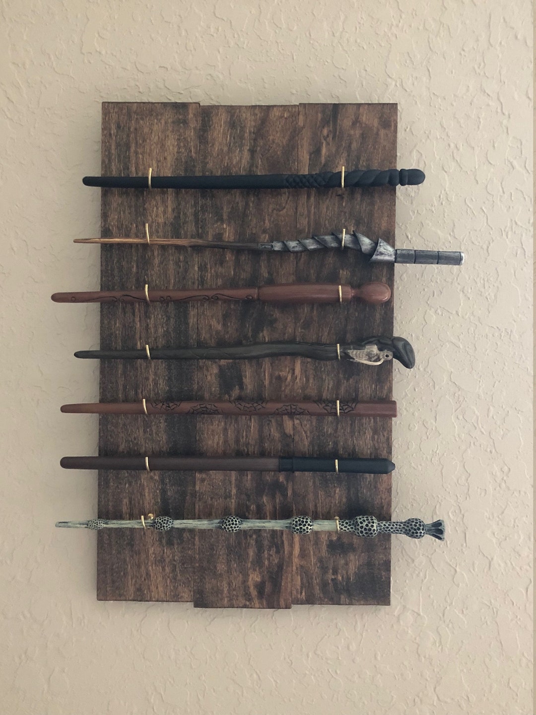 Wand Display Mount for Witches and Wizards Hand-crafted Wall Hanger - Etsy