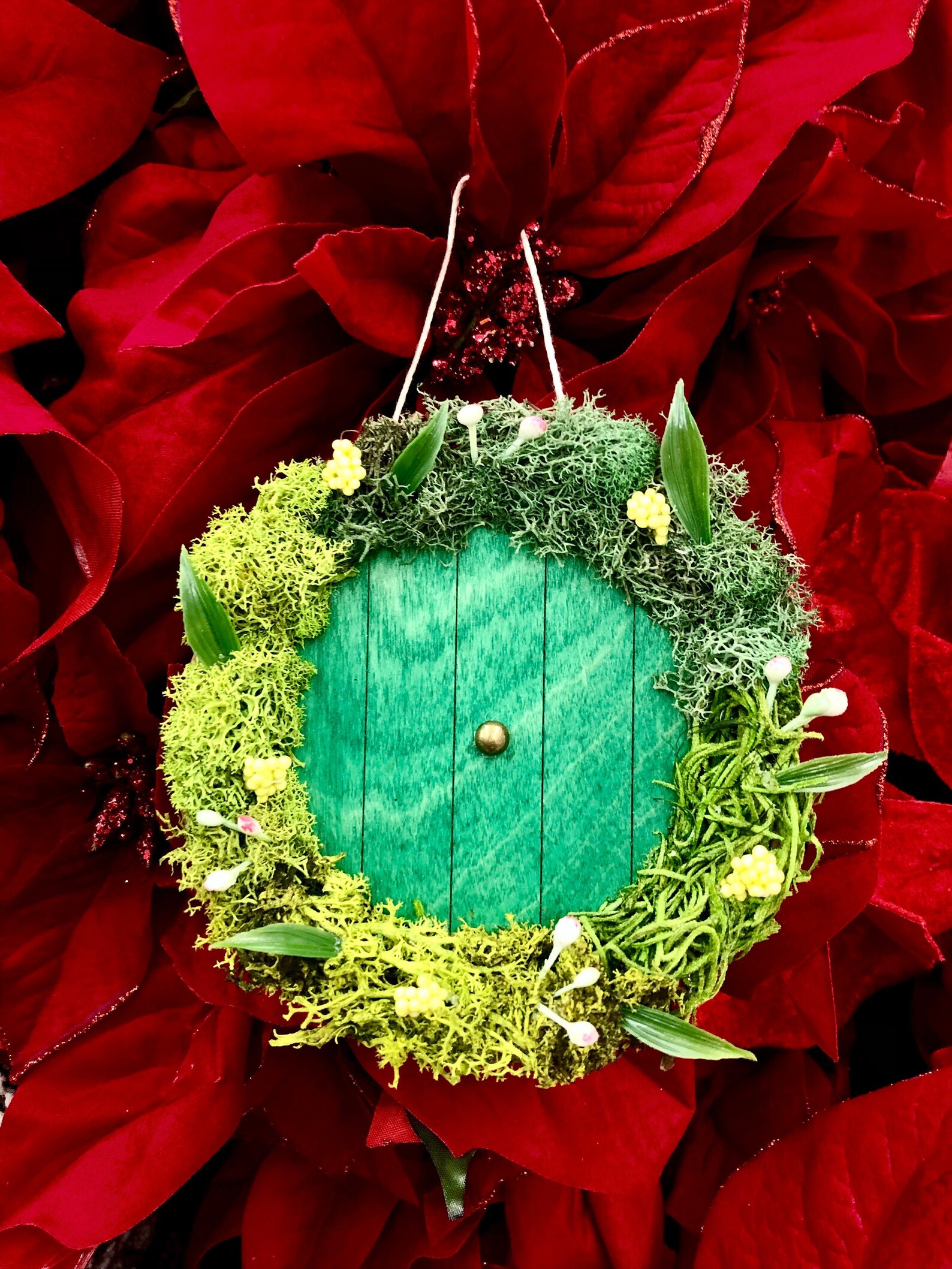 Hobbit Ornament Mini Hobbit Door Wreath 4.5" - Etsy