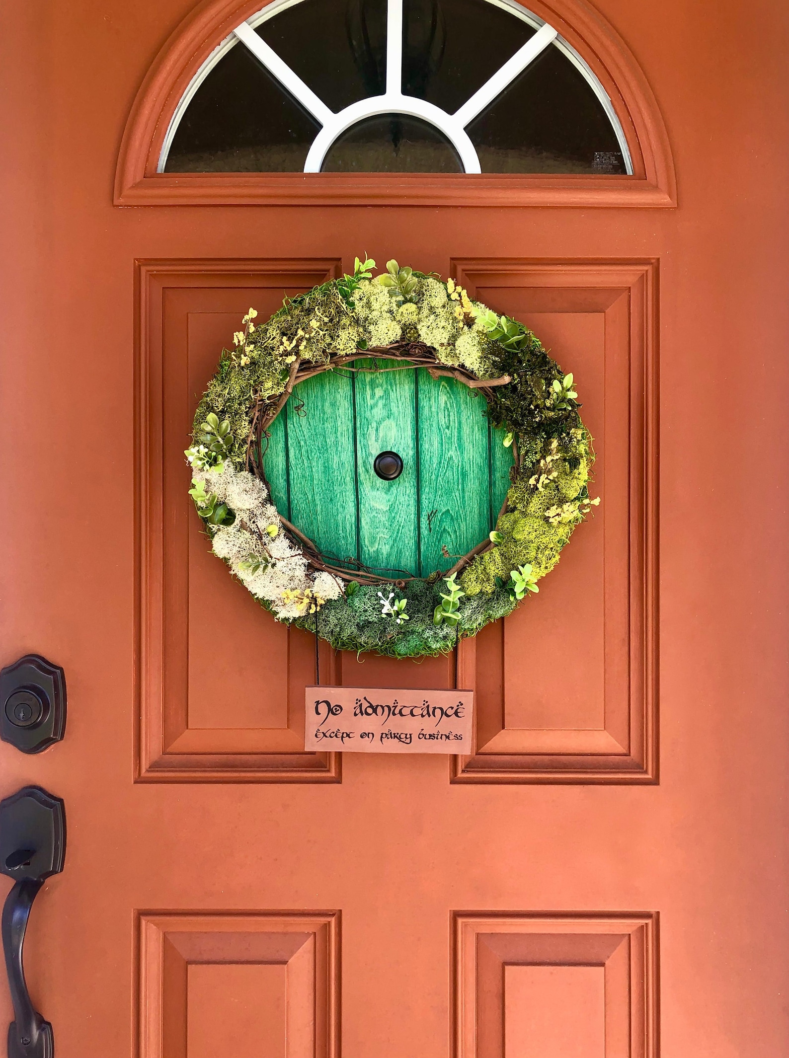 Hobbit Wreath Door Wreath Lotr Decor Wall Hanger 14 - Etsy