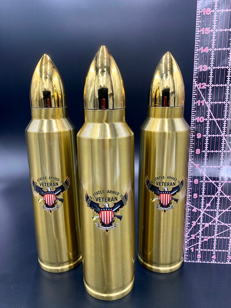 US Military Veteran-bullet Thermos-fast Free Priority - Etsy