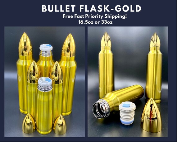 Bullet Shaped Water/coffee Bottle 17oz or 33oz - Etsy