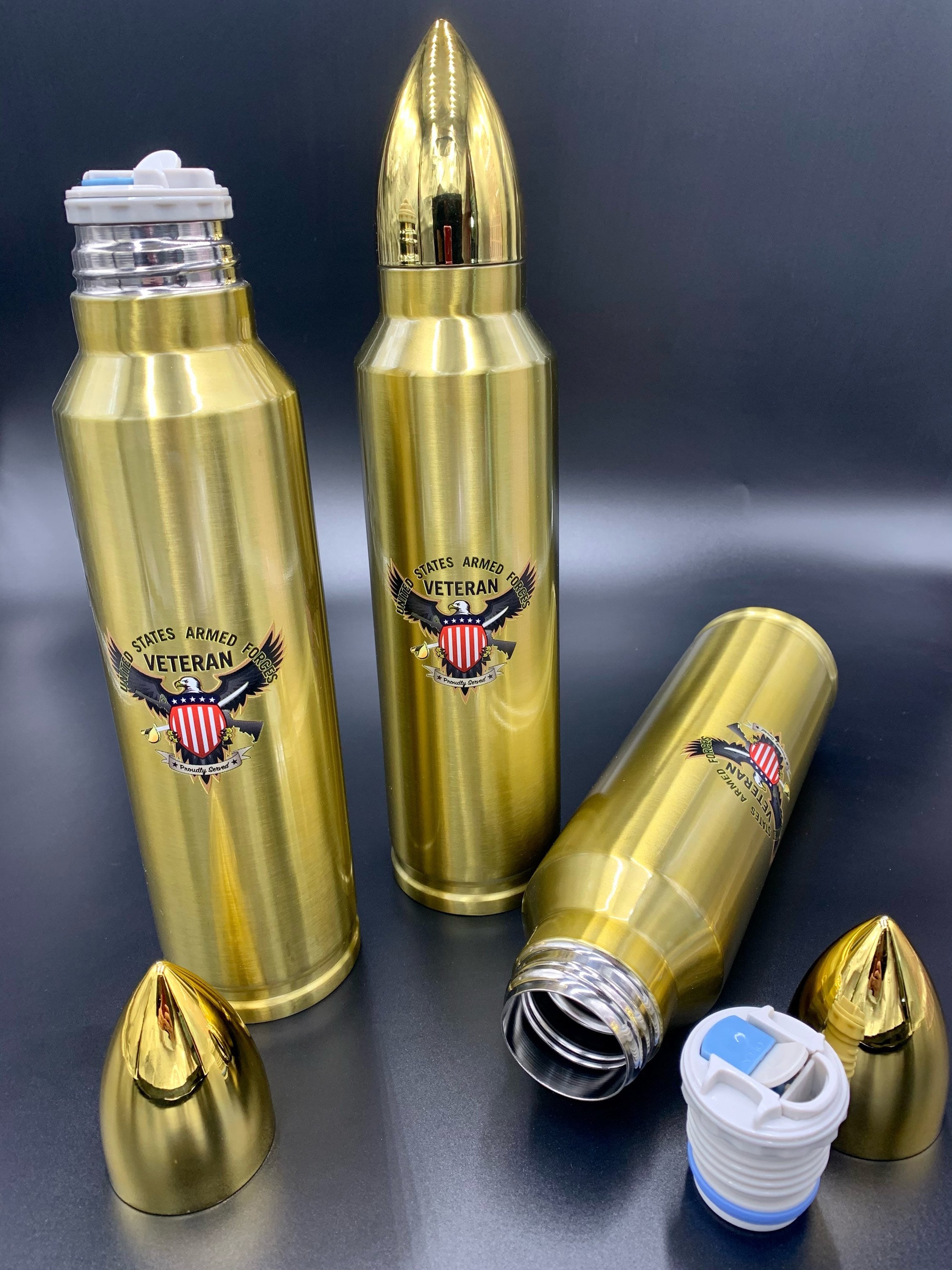US Military Veteran-bullet Thermos-fast Free Priority Shipping Perfect ...