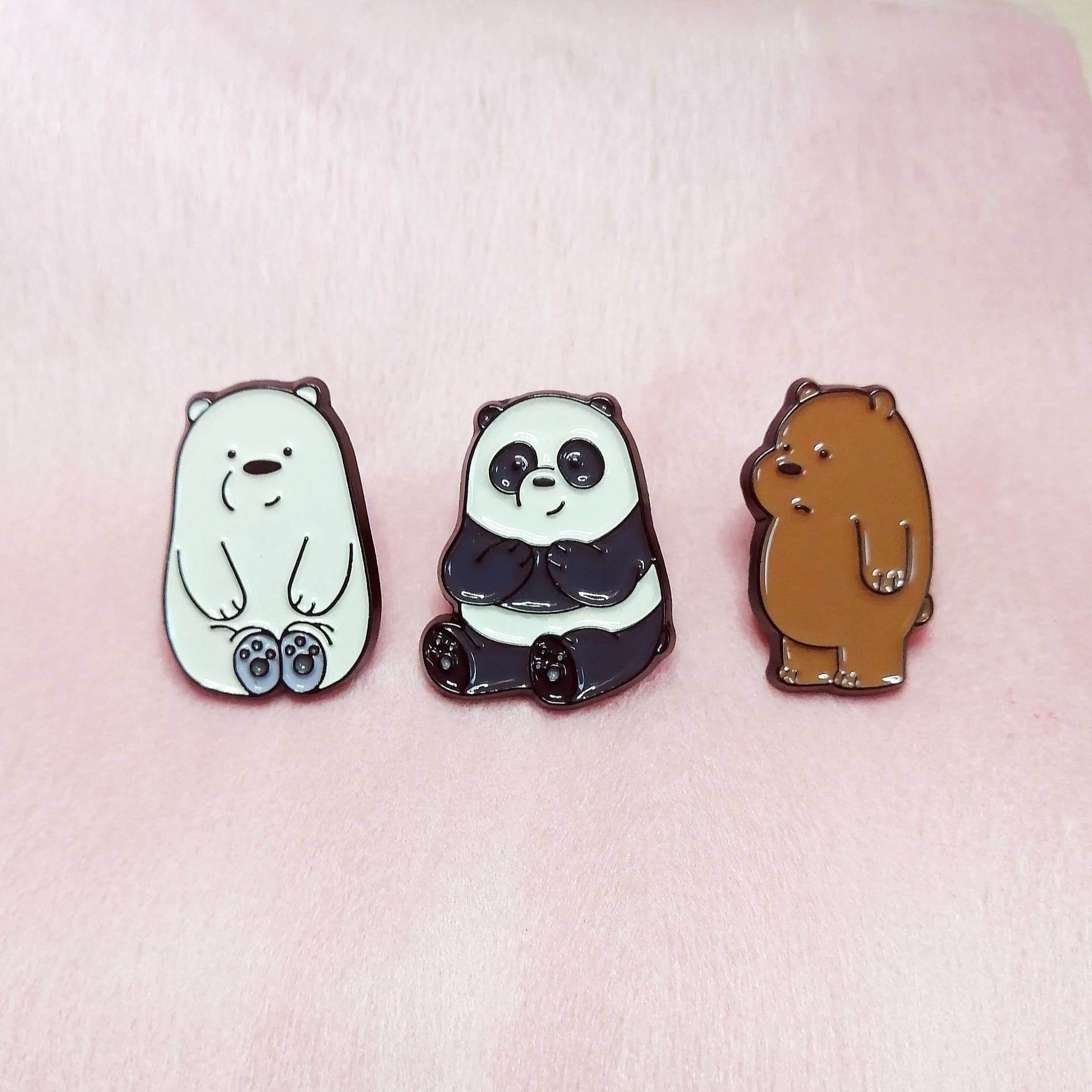 We Bare Bears Enamel Pins | Etsy