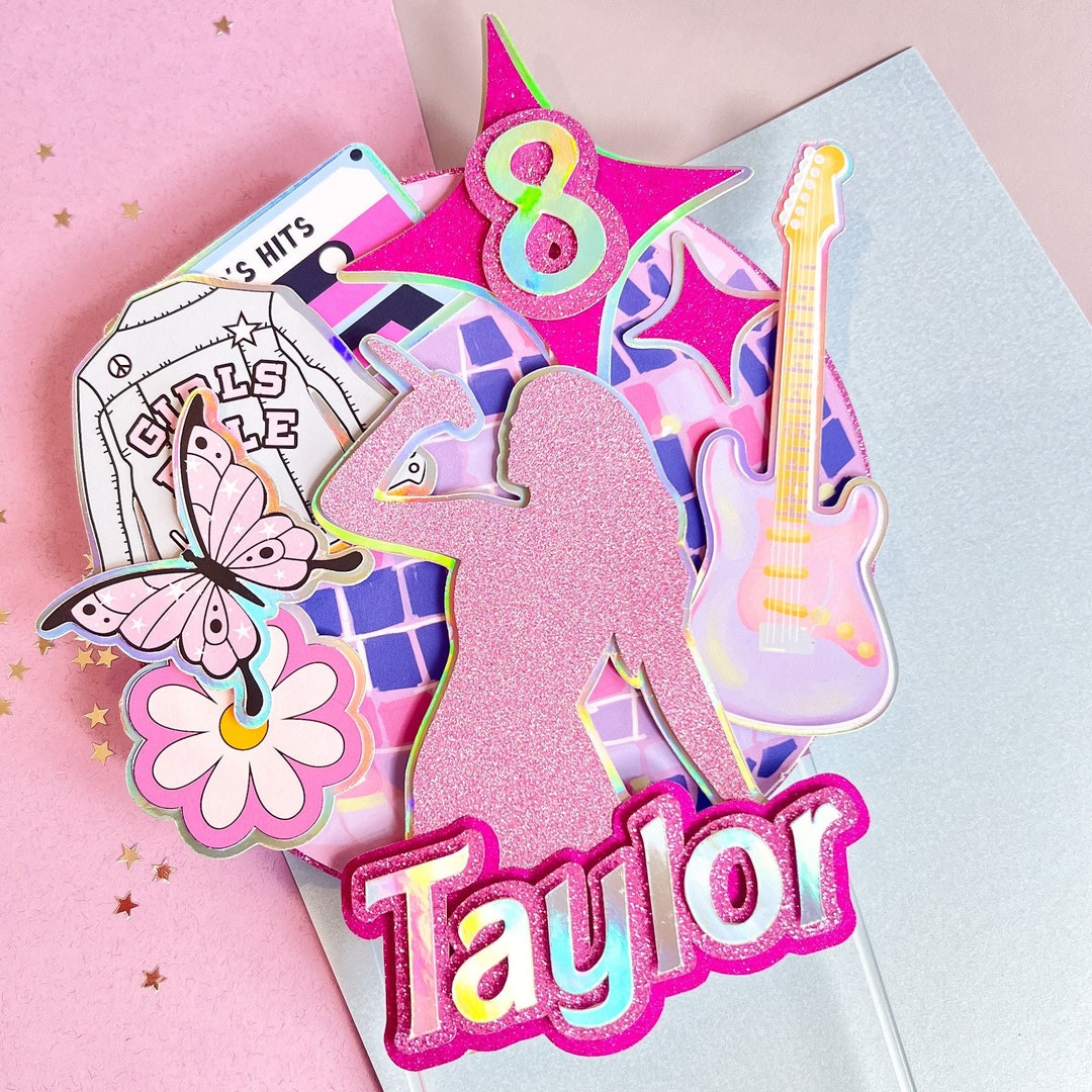 Taylor Swift Personalised Name & Age Custom Swiftie Birthday Cake ...