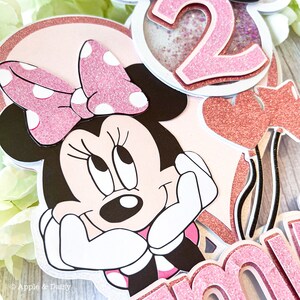 Minnie Mouse Custom Shaker Personalised Birthday Cake Topper - Etsy