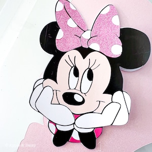 Minnie Mouse Custom Shaker Personalised Birthday Cake Topper - Etsy