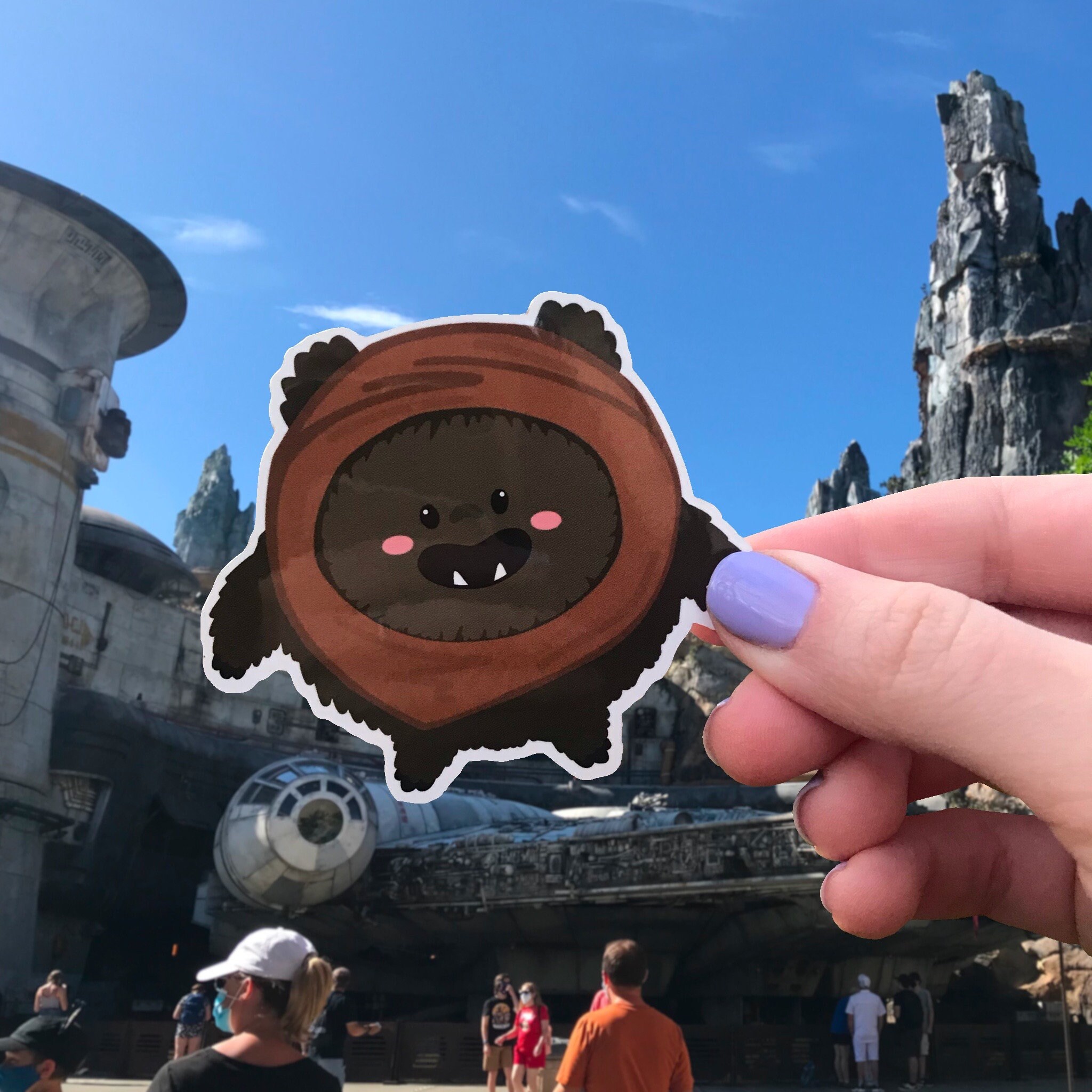 Ewok Sticker | Waterproof Disney Sticker - Etsy