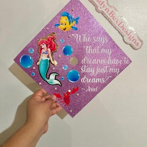 Ariel/the Little Mermaid Graduation Cap Topper - Etsy