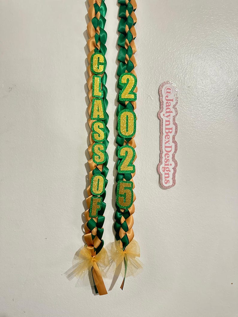 Green and Gold Graduation Lei - Etsy
