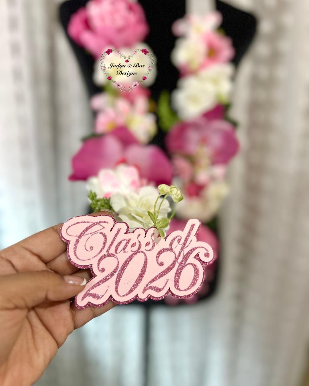 Floral Graduation Lei - Class of 2026- Pink and Blush Floral Designs - Etsy