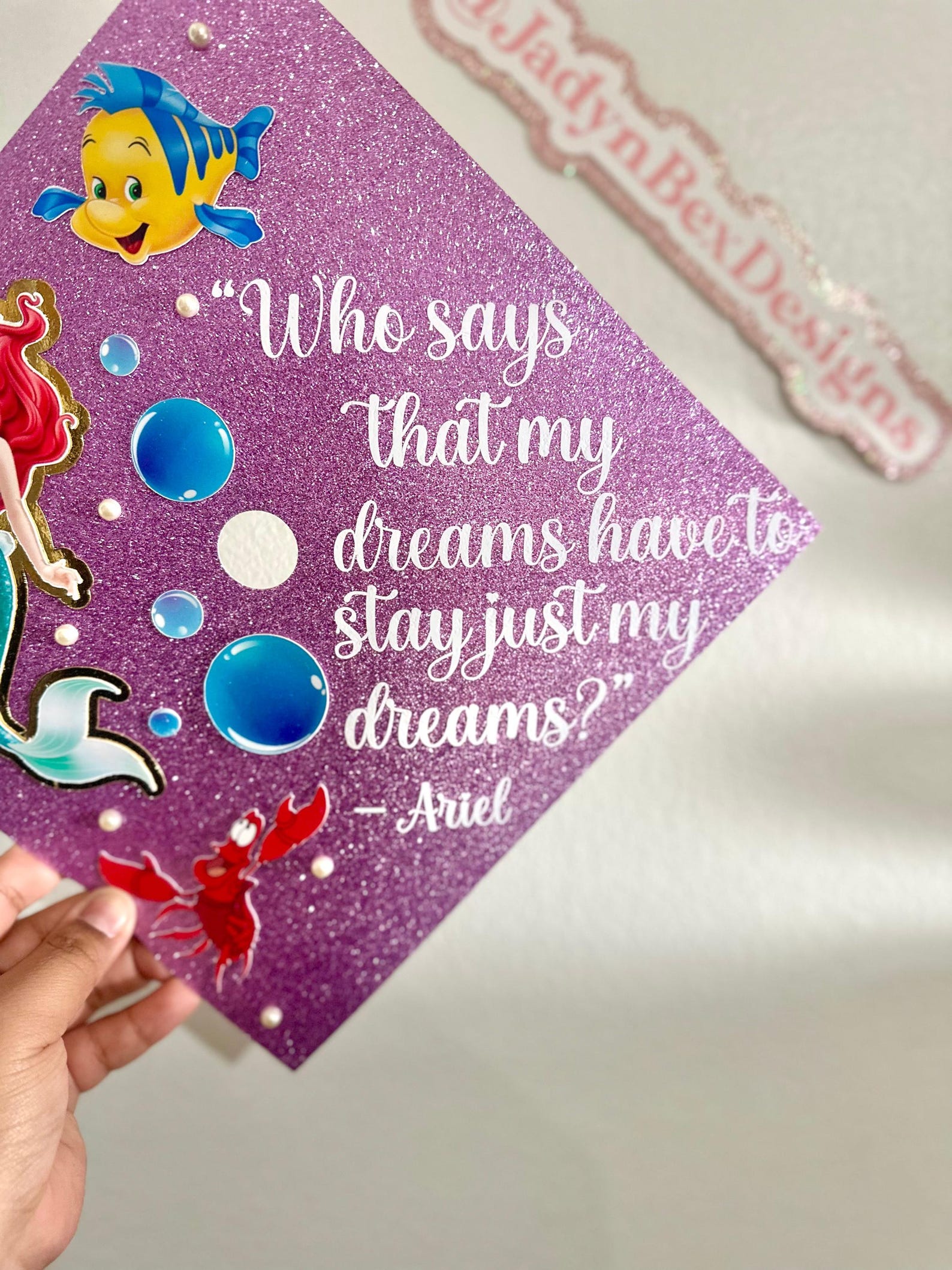Ariel/the Little Mermaid Graduation Cap Topper - Etsy