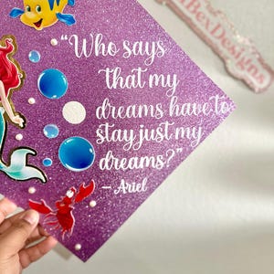 Ariel/the Little Mermaid Graduation Cap Topper - Etsy